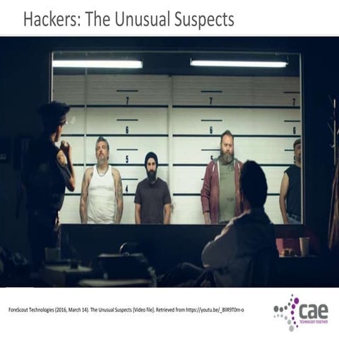 Hackers: The Unusual Suspects | PPTX