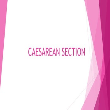 Caesarean section | PPTX