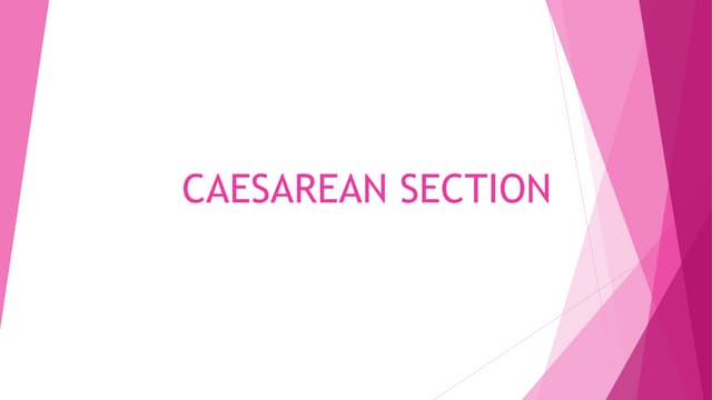 Lower segment ceasarean section(lscs) | PPTX