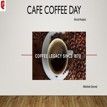 Cafe coffee day brand identity & analysis | PDF