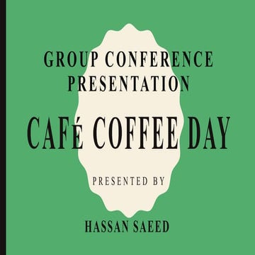 Cafe Coffee Day overview | PPTX