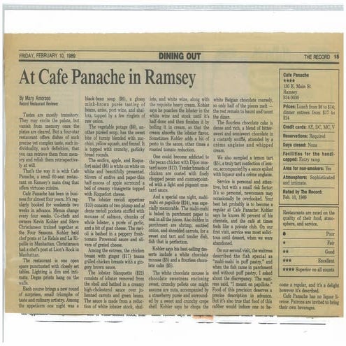 Cafe Panache 2 | PDF