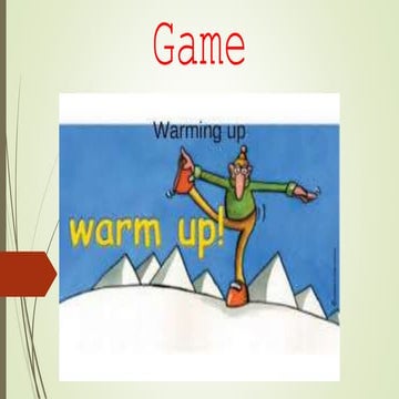 Cafes warm up game | PPT