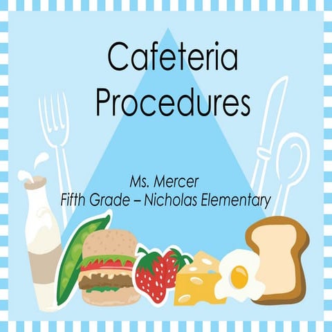 Cafeteria Procedures | PPT