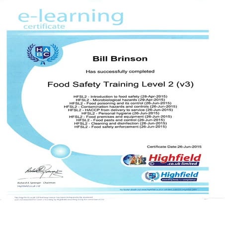 Food Safety Training Level 2[v3] | PDF