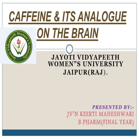 Caffeine & ITS effect on brain | PPTX