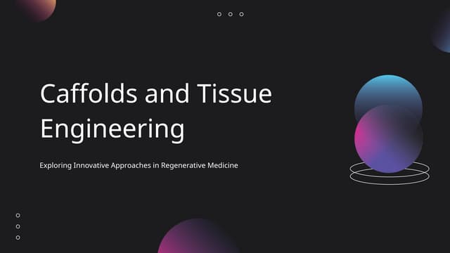 TISSUE ENGINEERING | PPT