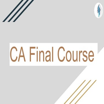 Ca final course | PPTX