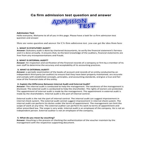 Ca firm admission test question and answer.pdf