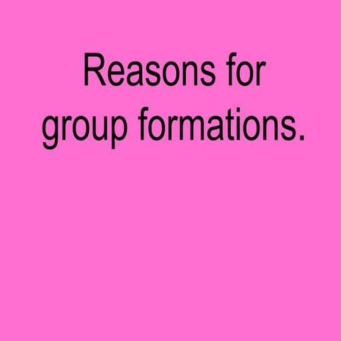 group formation | PPTX