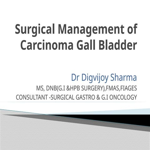 Ca GB.pptx- MANAGEMENT OF CANCER GALL BLADDER | PPT