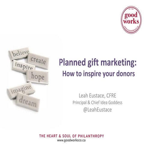 Planned Giving Marketing: How to Inspire your Donors | PPT