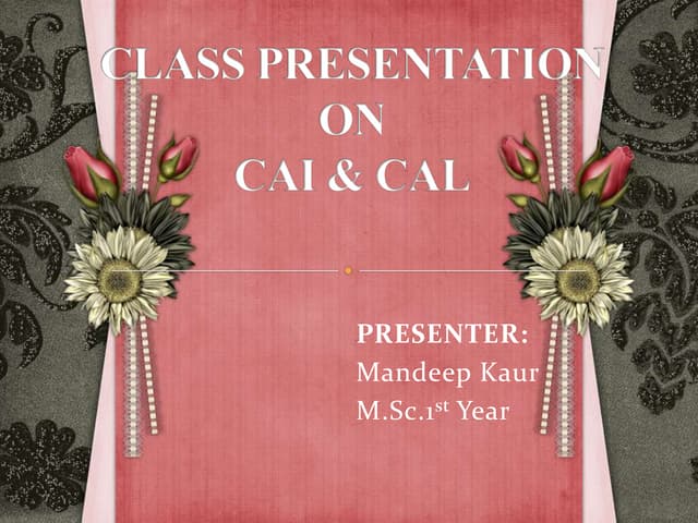 Computer Assisted Instruction (CAI) | PPTX