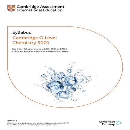 CAIE'S Updated Chemistry 5070 Syllabus.pdf