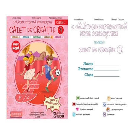 Caiet creatie numarul 4, clasa I, editura Edu | PDF
