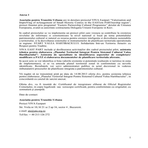 Caiet de sarcini pp consultanta patz final | PDF