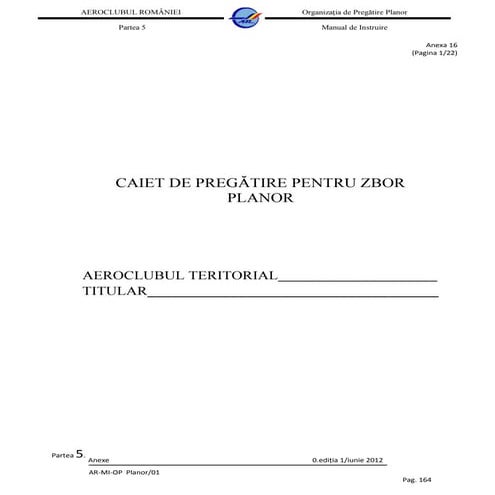 Caiet pregatire planor | PDF