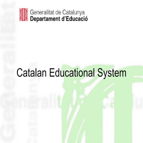 Catalan Educational System | PPT