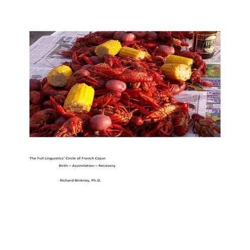 Cajun French -- Full Linguistics' Circle | DOCX