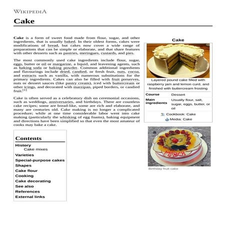 Cake | PDF