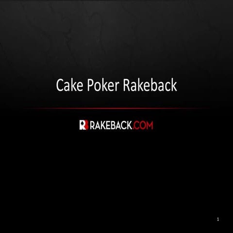 Cake Poker Rakeback | PPT