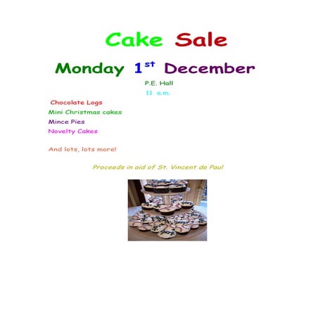 Cake sales | PDF