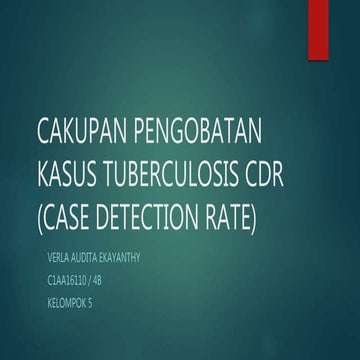 Kasus tuberkulosis (case detection rate) | PPTX
