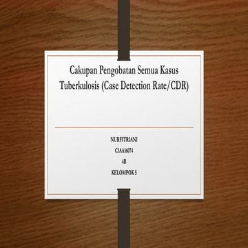 Kasus tuberkulosis (case detection rate) | PPTX