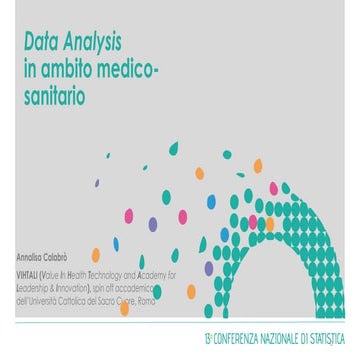 Anna Lisa Calabro', Data analysis in ambito medico-sanitario | PDF