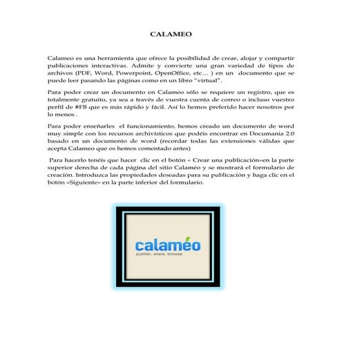ficha de aplicación n10 manejando calameo | PDF