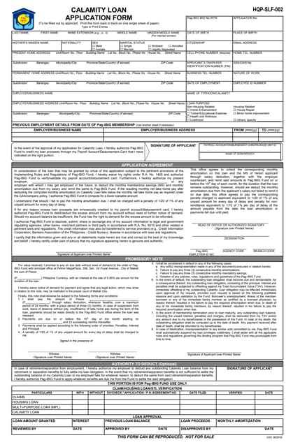 Pag ibig multi-purpose application form | PDF