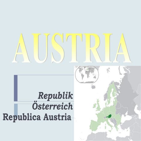 Calator în Europa, informații generale - AUSTRIA.ppt