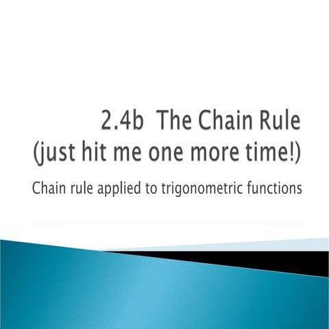 Chain rule trig | PPT