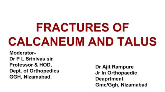 Calcaneal fracture | PPTX