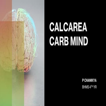 calcarea Carb mind ppt | PDF