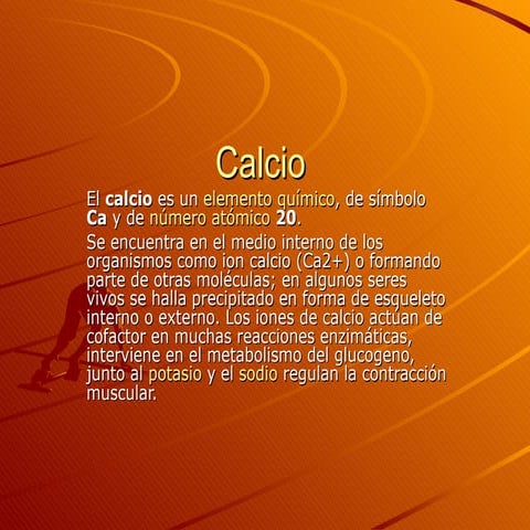 Ciclo del calcio | PPTX