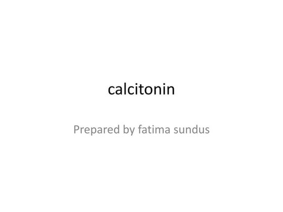 Calcitonin | PPT