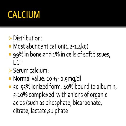 Calcium | PPT