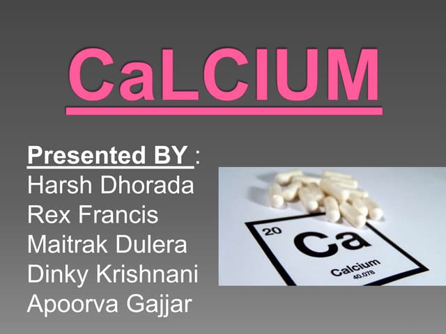 Calcium | PPT