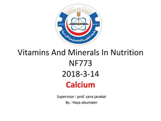 Calcium | PPT