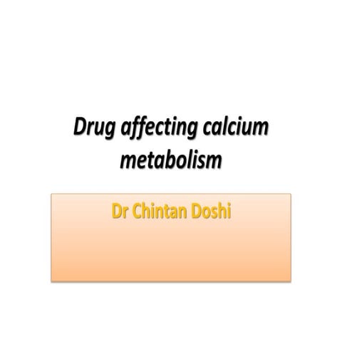 Calcium | PPTX