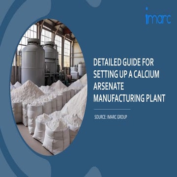 Calcium Arsenate Manufacturing Process, Machinery Requirements and ...