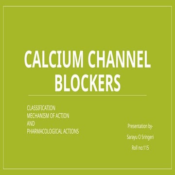 Calcium channel blockers- Cardiovascular system drugs.pptx