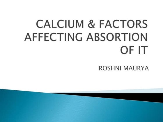 Calcium | PPT