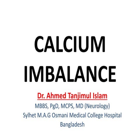 Calcium Imbalance (Updates) | PPTX