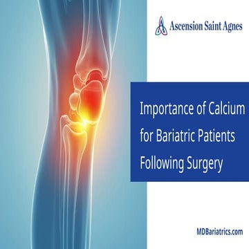 Calcium Intake Presentation After Weight Loss Surgery For Lifelong ...