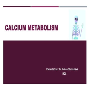 Calcium metabolism | PPTX