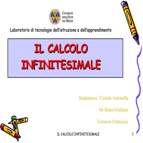 Calcolo Infinitesimale | PPT
