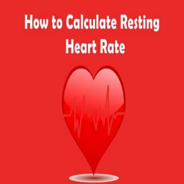 Calculating Resting Heart Rate | PPTX