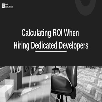 Calculating ROI for Dedicated Developers | PDF